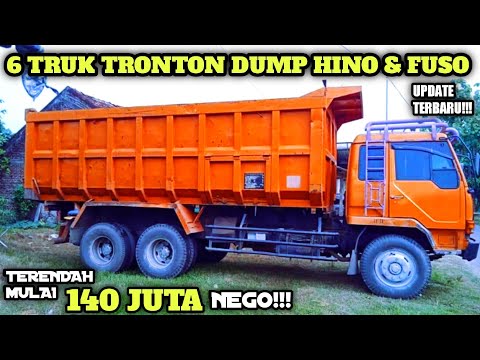 HARGA TRUK TRONTON DUMP HINO & FUSO BEKAS MURAH || MULAI 140JUTA || UPDATE 2021 || JUAL BELI TRUK