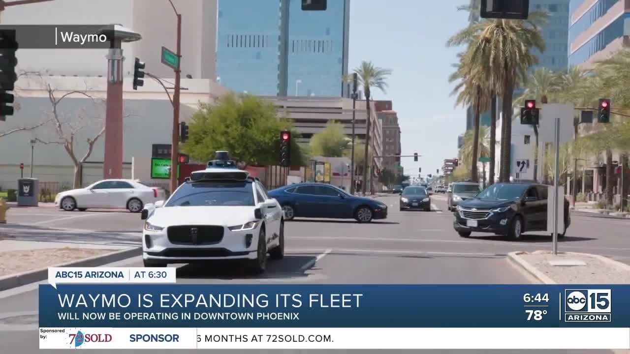 Waymo expanding driverless vehicle rides to downtown Phoenix - YouTube