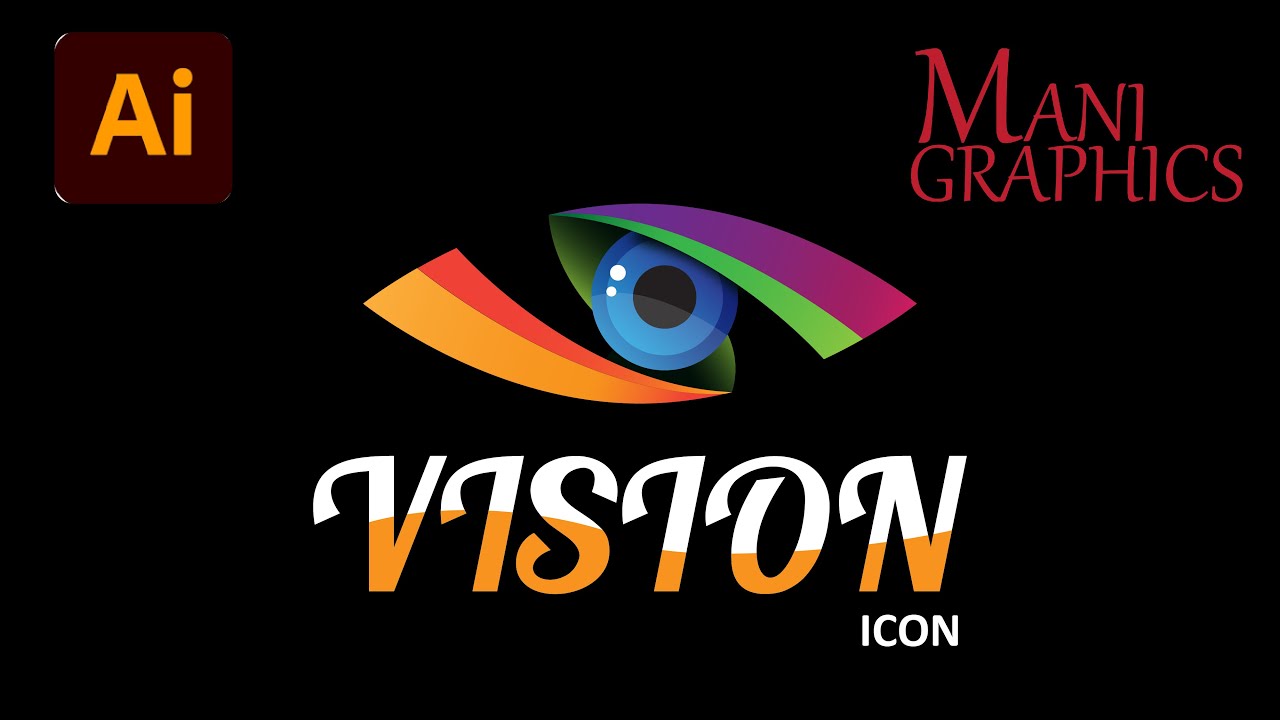 Mani Graphics | adobe illustrator tutorial | gradient logo |illustrator ...