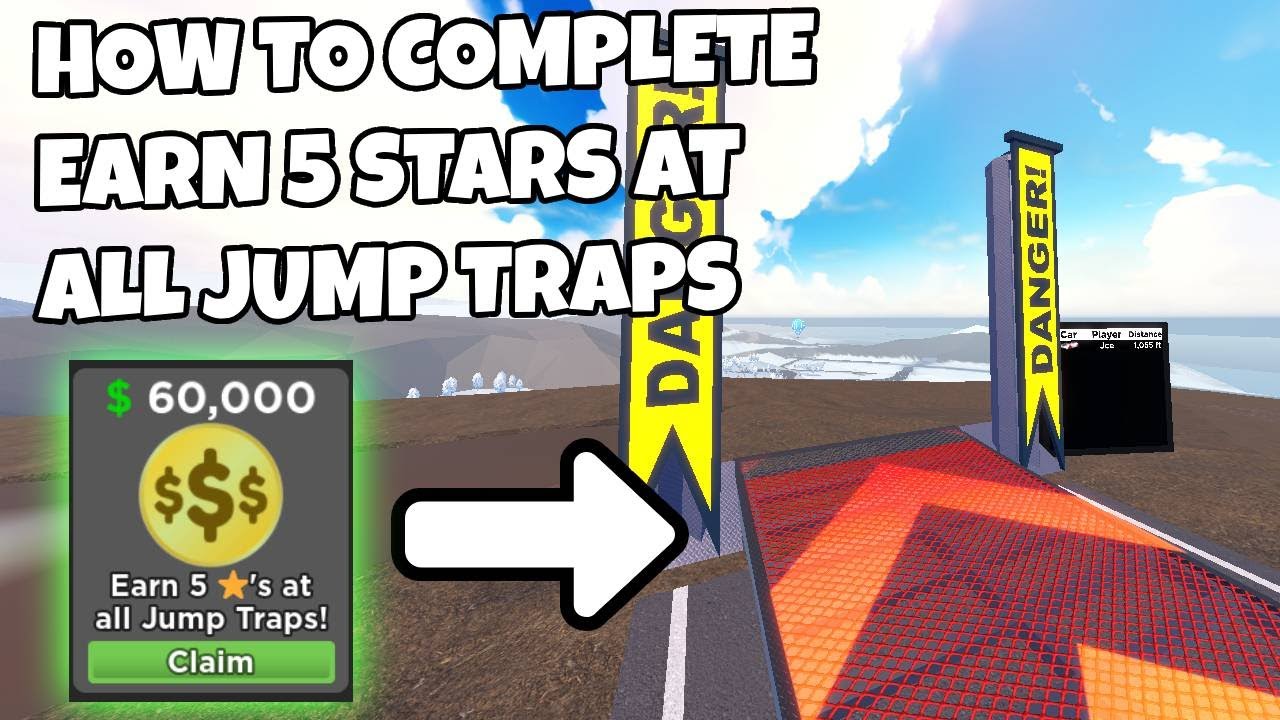 Roblox Drive World | How to Complete Earn 5 Stars at All Jump Traps ...