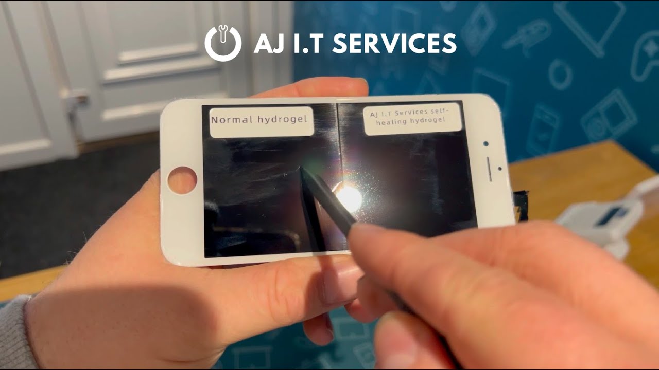 Self-Healing Hydrogel Screen Protector - AJ I.T Services - YouTube