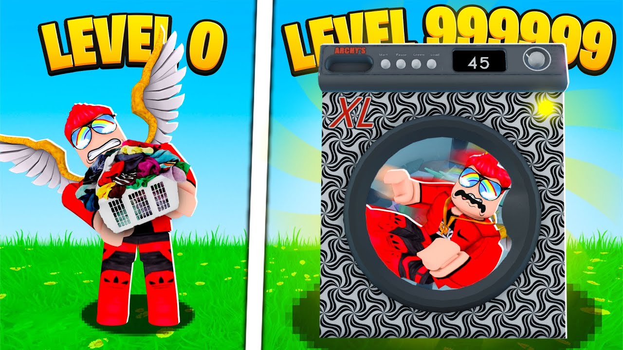¡CONSIGO LAS LAVADORAS MAS GRANDES DE ROBLOX 😮+10M *LAUNDRY SIMULATOR ...