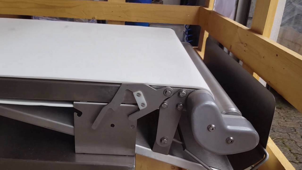 Testlauf Fritsch Rollfix 700 Teigausrollmaschine / Test run Fritsch ...