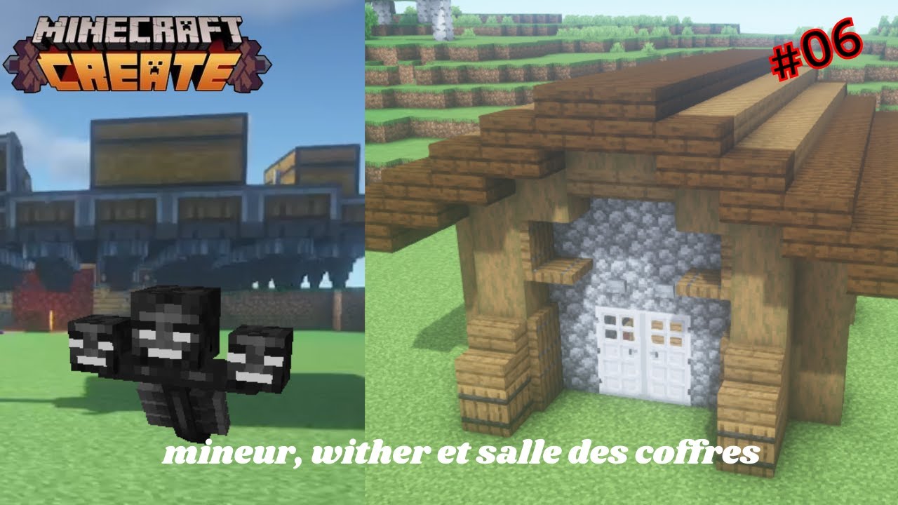 Le wither et la salle des coffres. Minecraft create #6 - YouTube