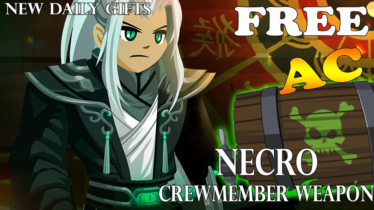 AQW NEW NECRO CREWMEMBER'S RARE WEAPON l ADMIRAL ZHENG DROPS l DAILY ...