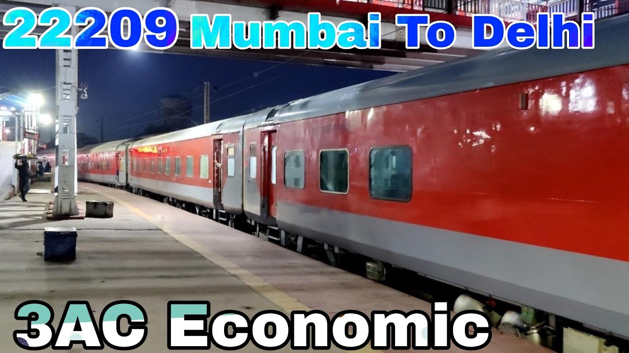 22209 Mumbai Central New Delhi Duronto Express Full Train Journey in ...