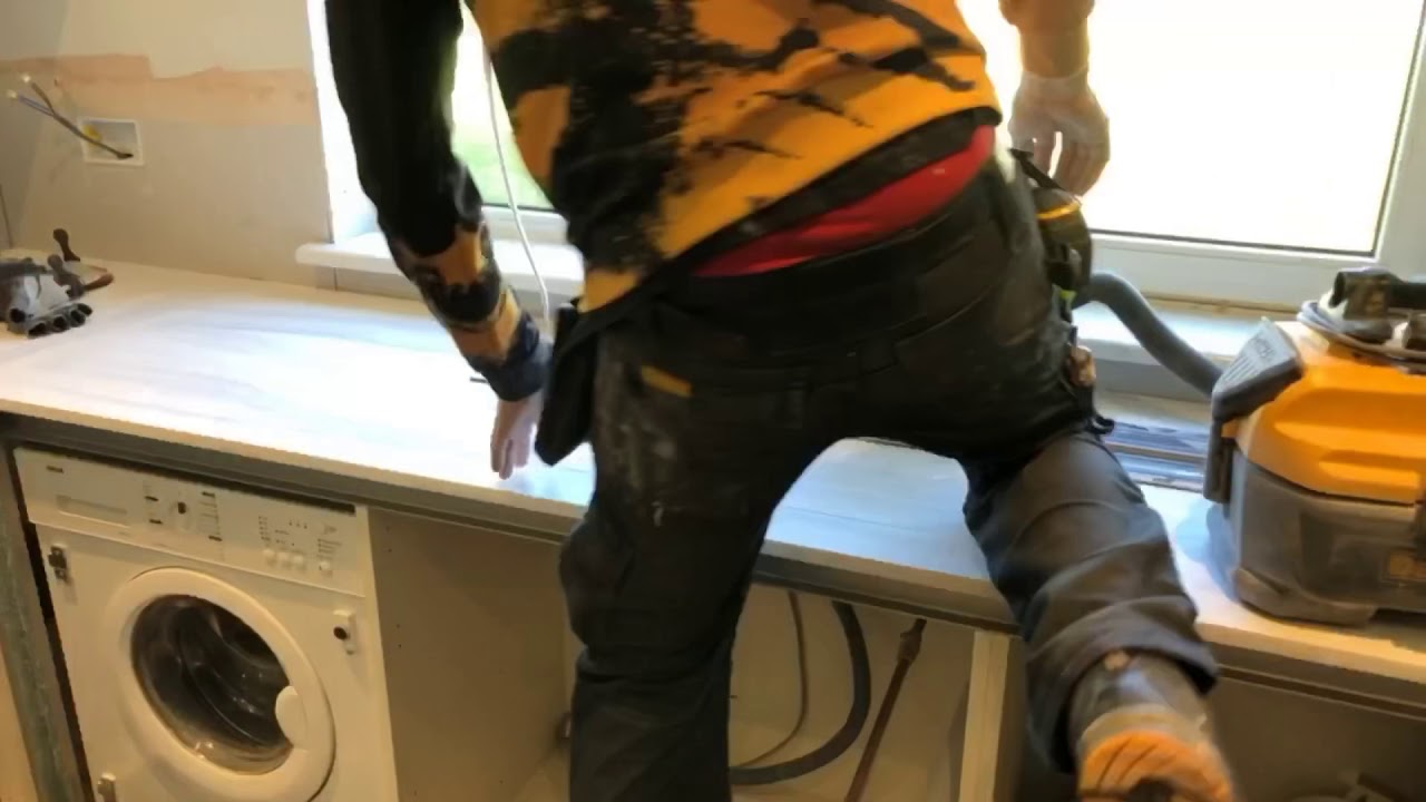 Apollo slab tech - Under mount sink fitting - YouTube