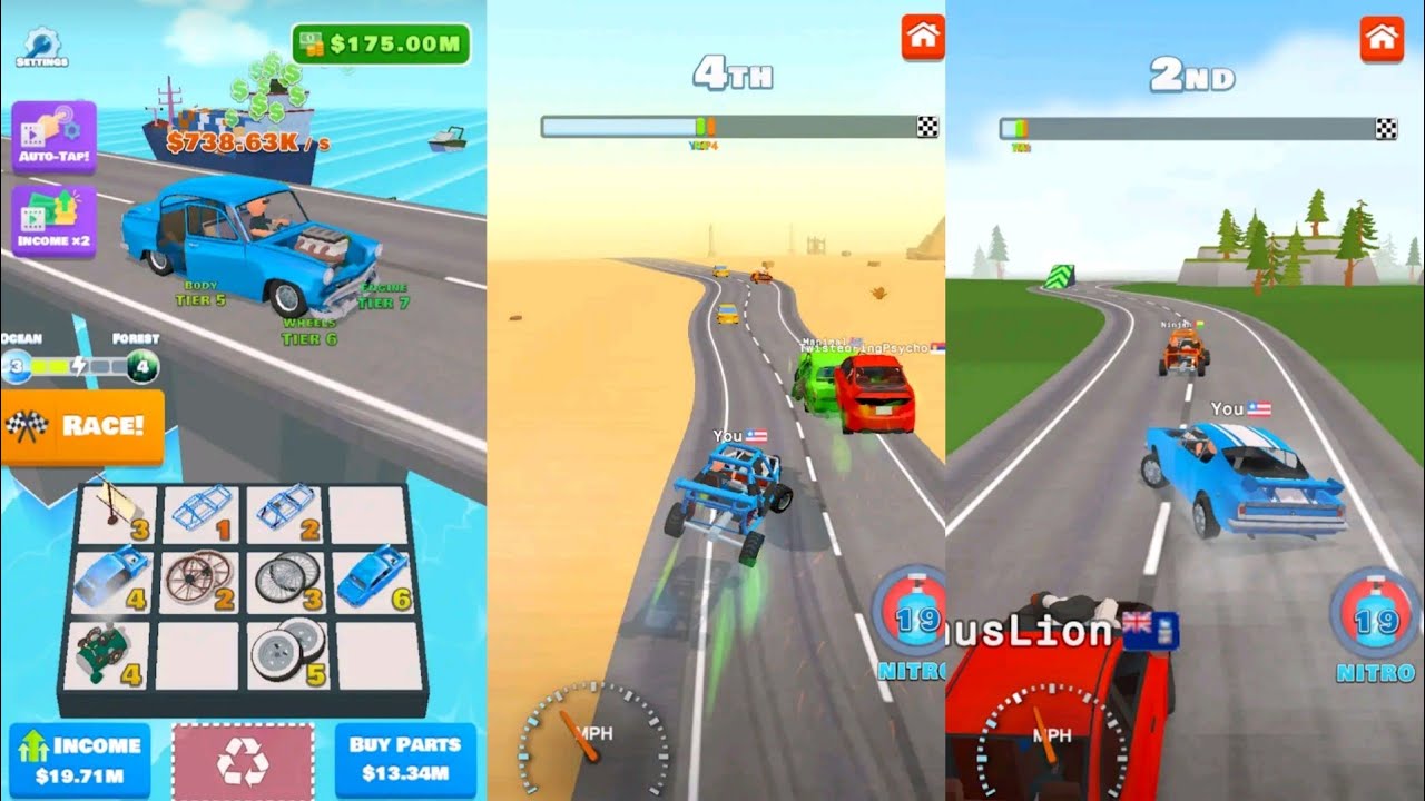 Idle Racer - Tap Merge & Race Game Max Upgrade Car Gameplay Walkthrough ...