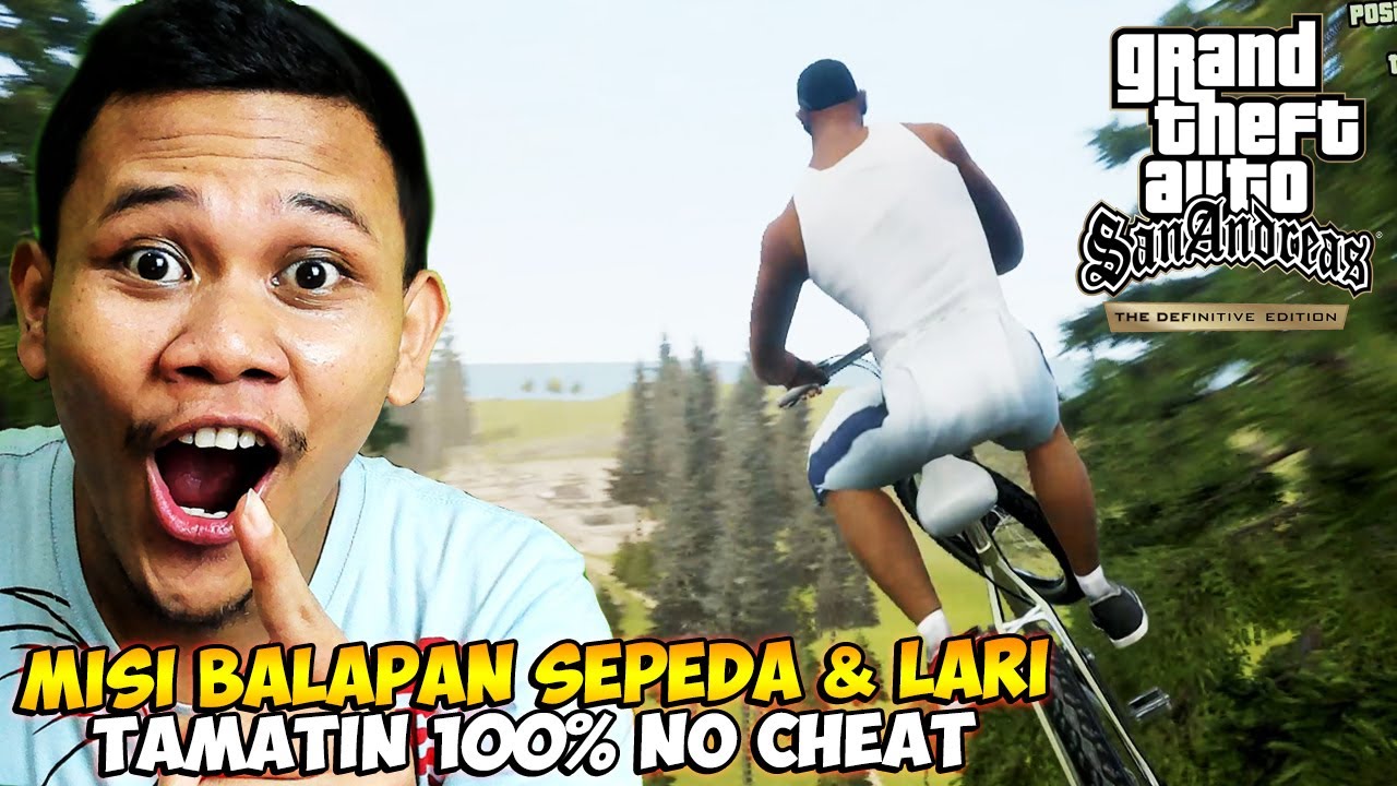 MISI BALAPAN SEPEDA GUNUNG & MISI BALAPAN LARI - GTA SA DEFINITIVE EDITION SAMPAI 100% NO CHEAT ...
