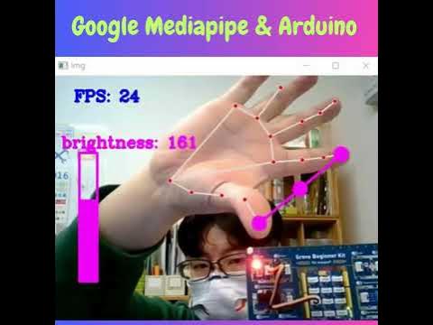 Google Mediapipe 結合 Arduino LED 燈光控制 / Control Arduino LED by Google Mediapipe #shorts - YouTube