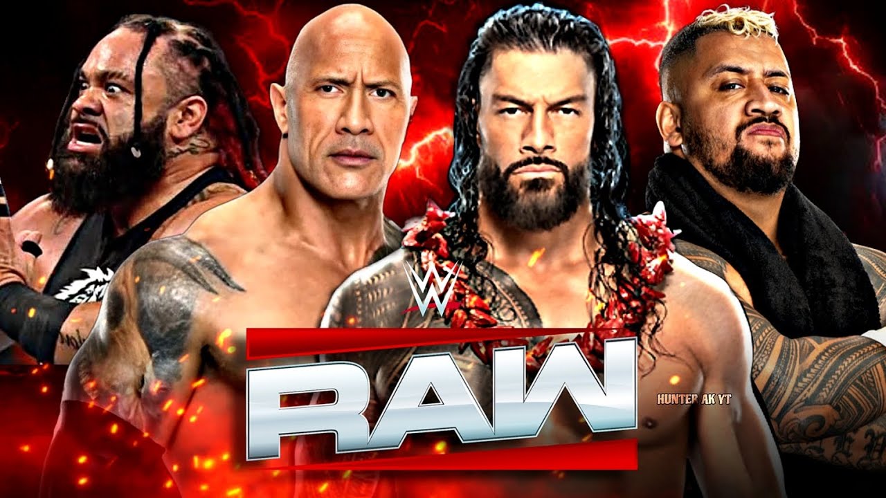 Roman Reigns & Solo Sikoa vs The Rock & Jacob Fatu WWE Raw Netflix Tag ...
