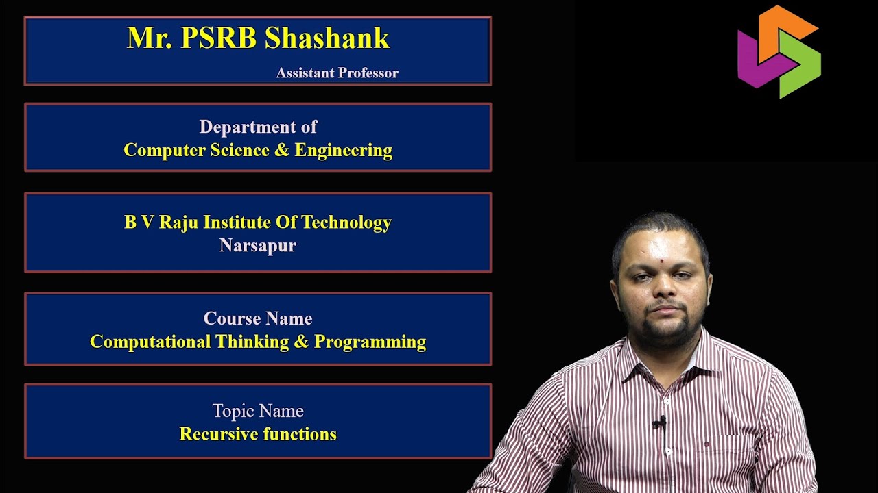 Recursive Function In C Language By Mr Psrb Shashank Youtube