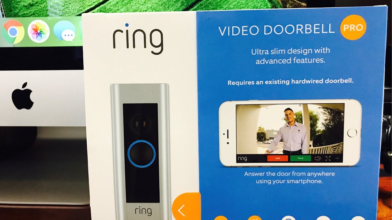 RING VIDEO DOOR BELL PRO UNBOXING 2017 - YouTube