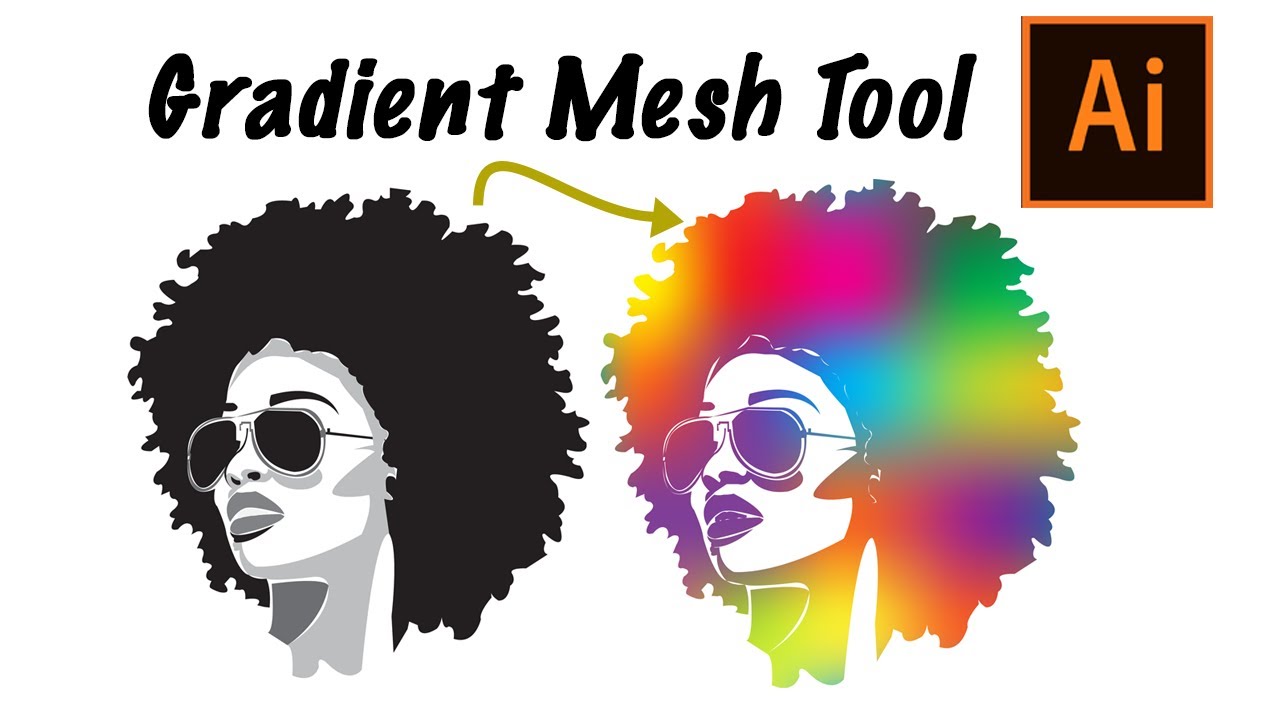 How to use Gradient Mesh Tool in Adobe Illustrator - YouTube