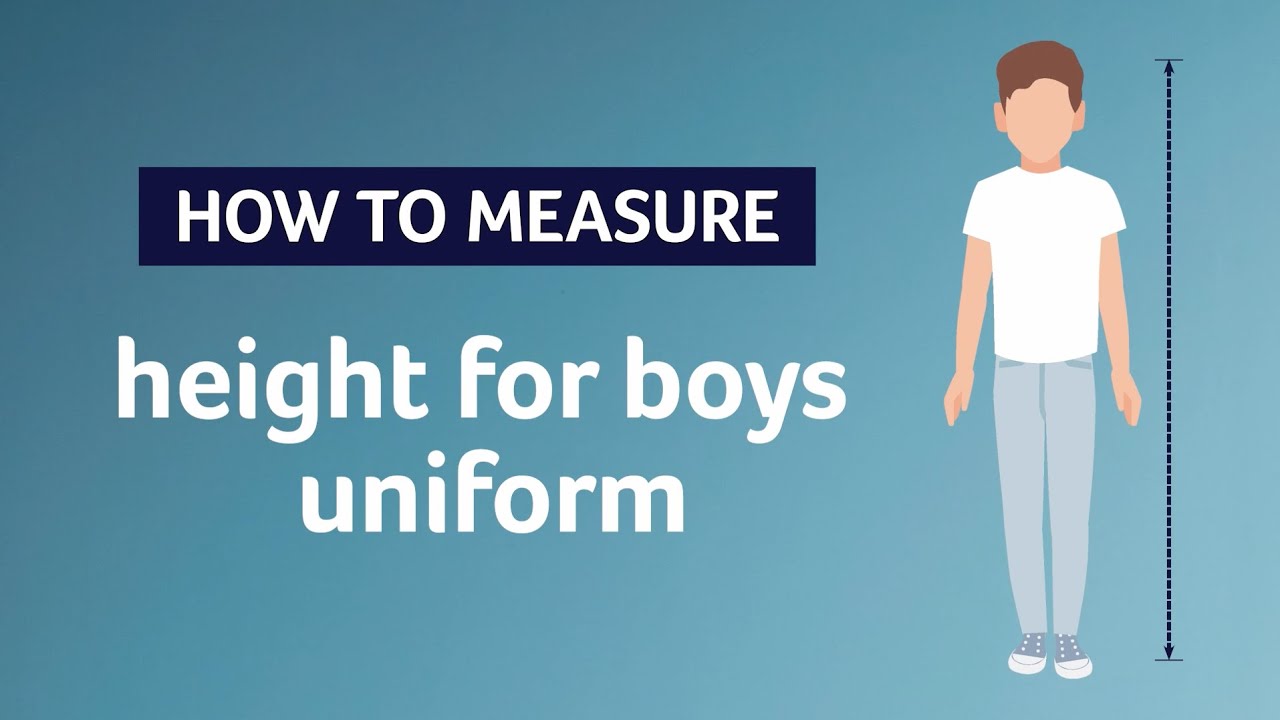 Trutex how to measure height for boys uniform - YouTube