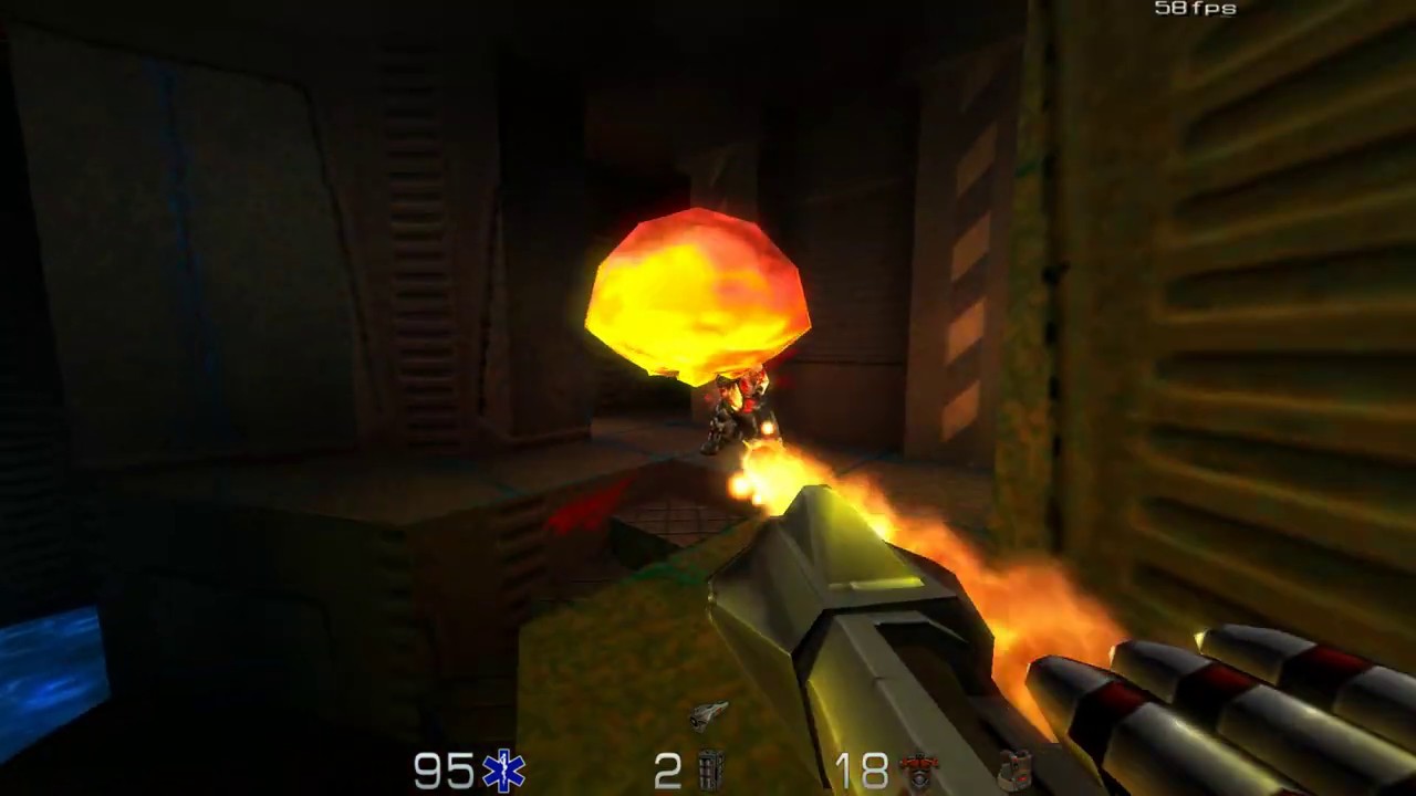 Quake 2 ( KM Quake 2 enhanced graphics ) walkthrough part 3 1080p 60fps ...