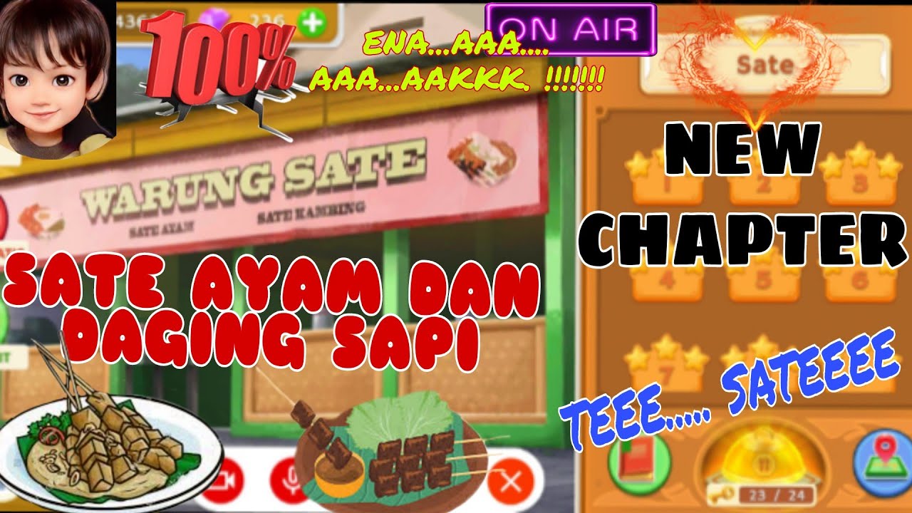 Game Permainan Kuliner Selera Nusantara | Chapter Warung Sate - YouTube