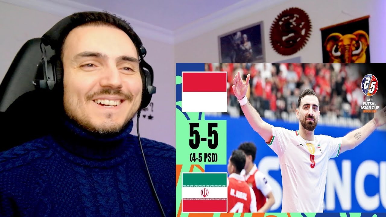 Indonesia - IR Iran | Highlights AFC Futsal Asian Cup™ Reaction - YouTube