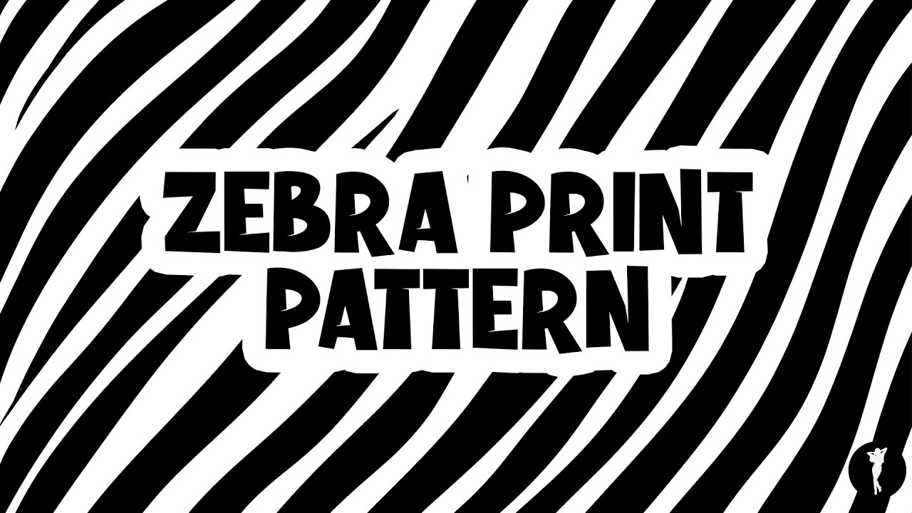Simple Zebra Print Pattern Background Creation Design - YouTube