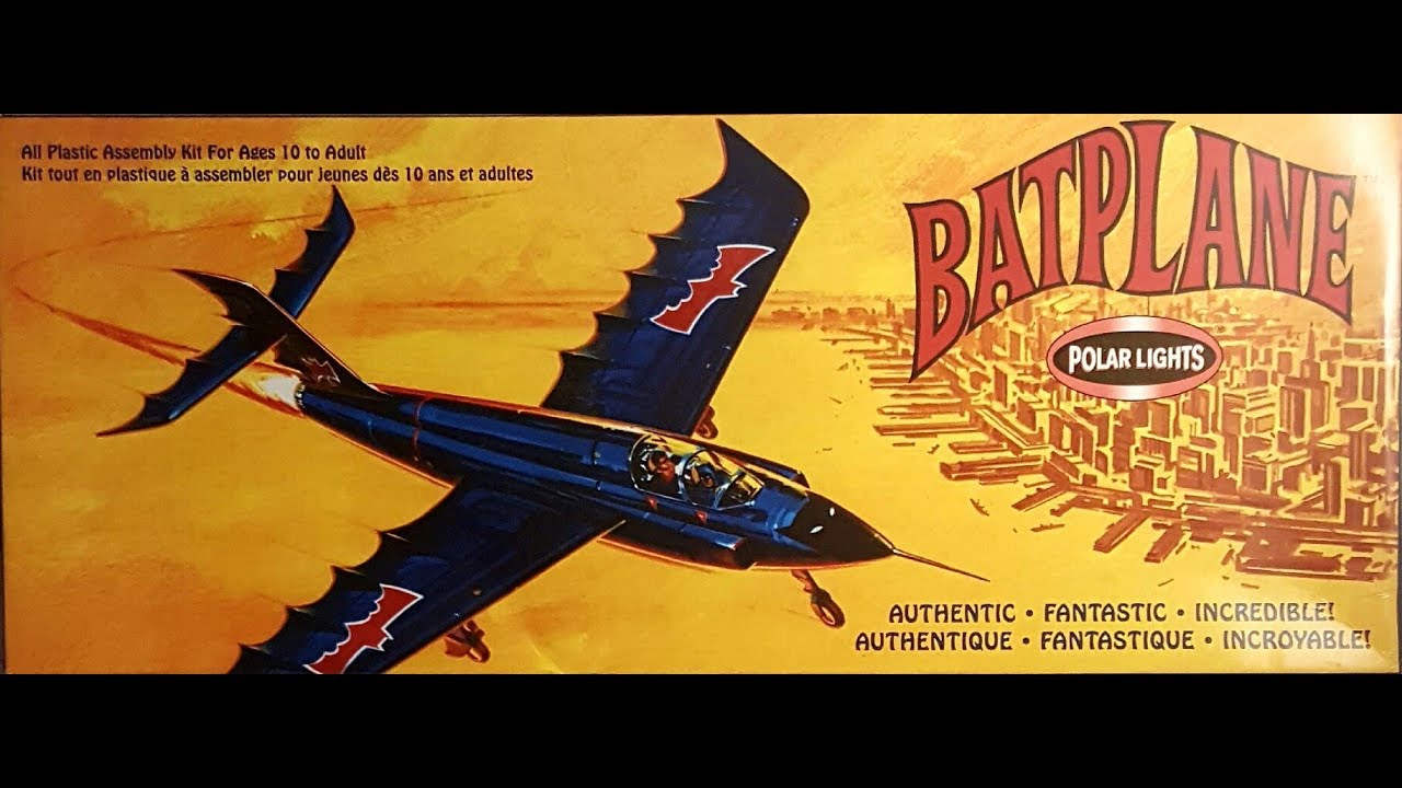 Polaris Batman BATPLANE Plastic Model Kit Complete - YouTube