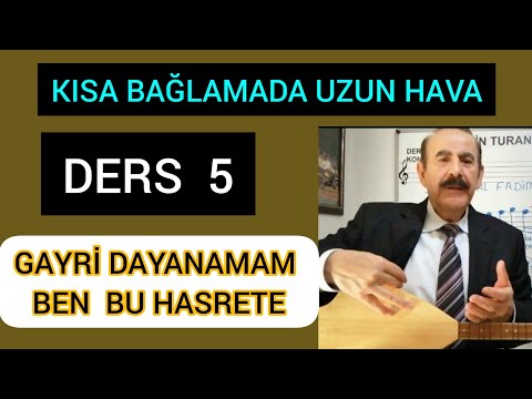5-KISA SAPTA UZUN HAVA NASIL ÇALINIR-GAYRİ DAYANAMAM BEN BU HASRETE#nota#solfej#bağlamadersi#