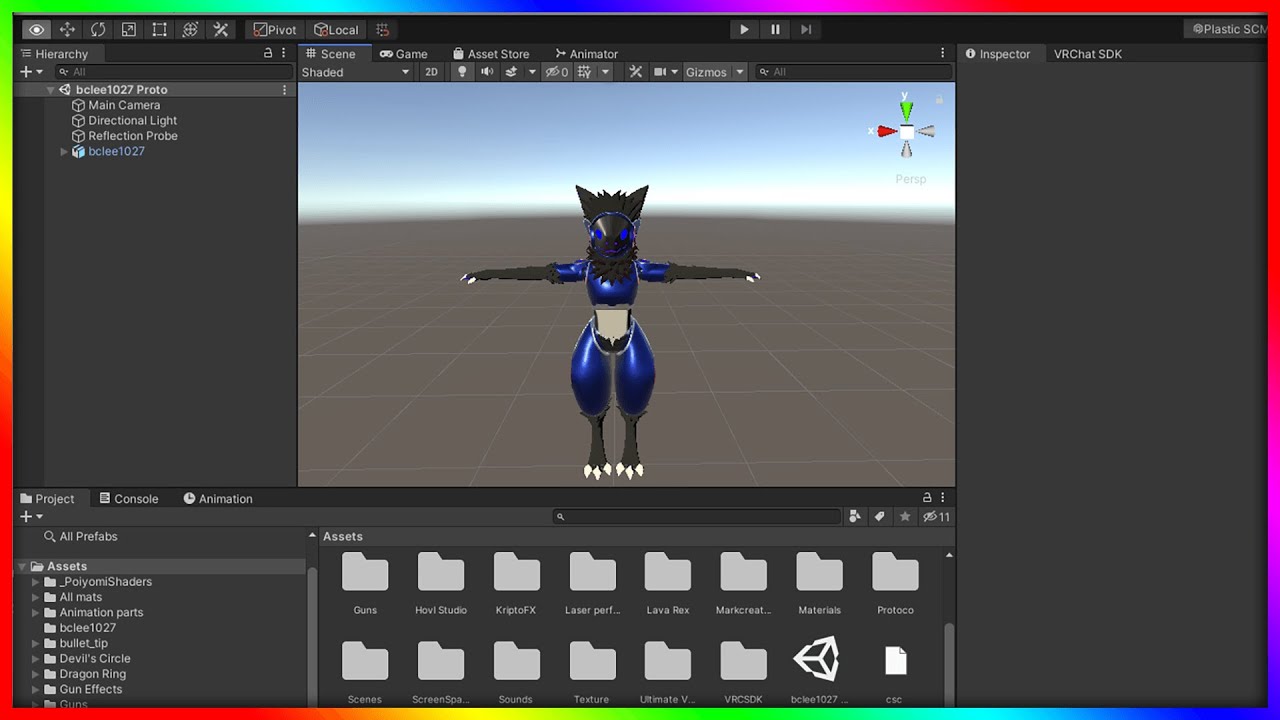 Working on The Laughing Hyena avatar commission | VRChat - YouTube