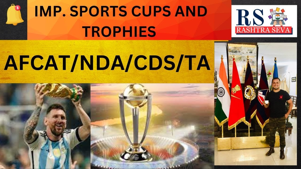 Important Cups and Trophies | Sports | Static GK - YouTube