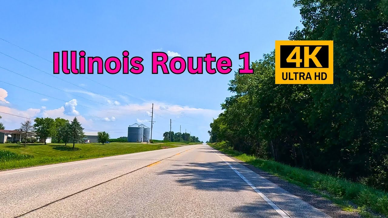 Drive from Flat Rock to Lawrenceville, IL via Illinois Route 1 - YouTube