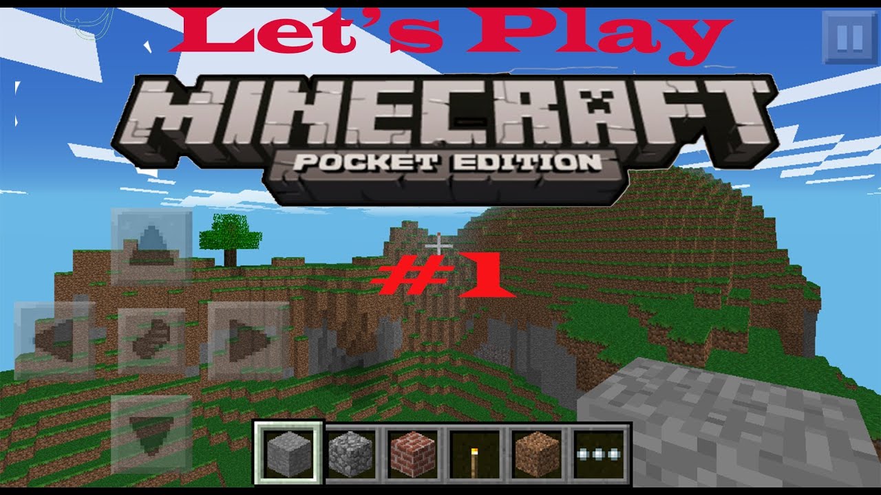 Let's Play Minecraft Pocket Edition Survival Ep 1 - YouTube