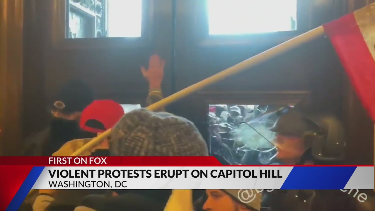 Violent protests erupt in Washington as mob storms Capitol Hill - YouTube