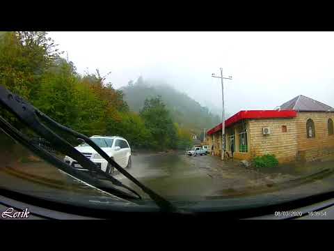Lerikdən Lənkərana yağışlı virtual səyahət: Pəştətük kəndi-Kürə/gözəl mənzərələr/Лик-Ланкон ро
