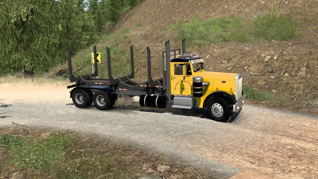 ATS Logs from Bellingham to Colville MTG Peterbilt 351 - YouTube