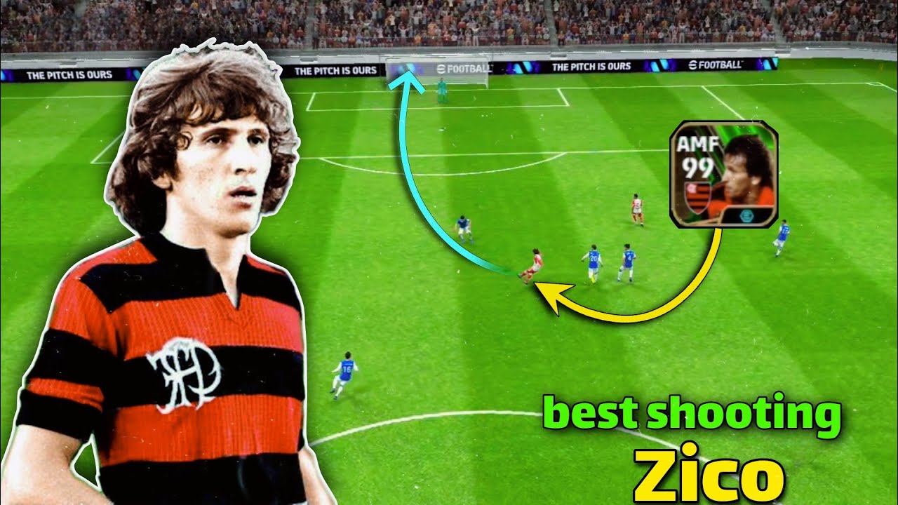 eFootball mobile Review zico best Card : best training zico - YouTube