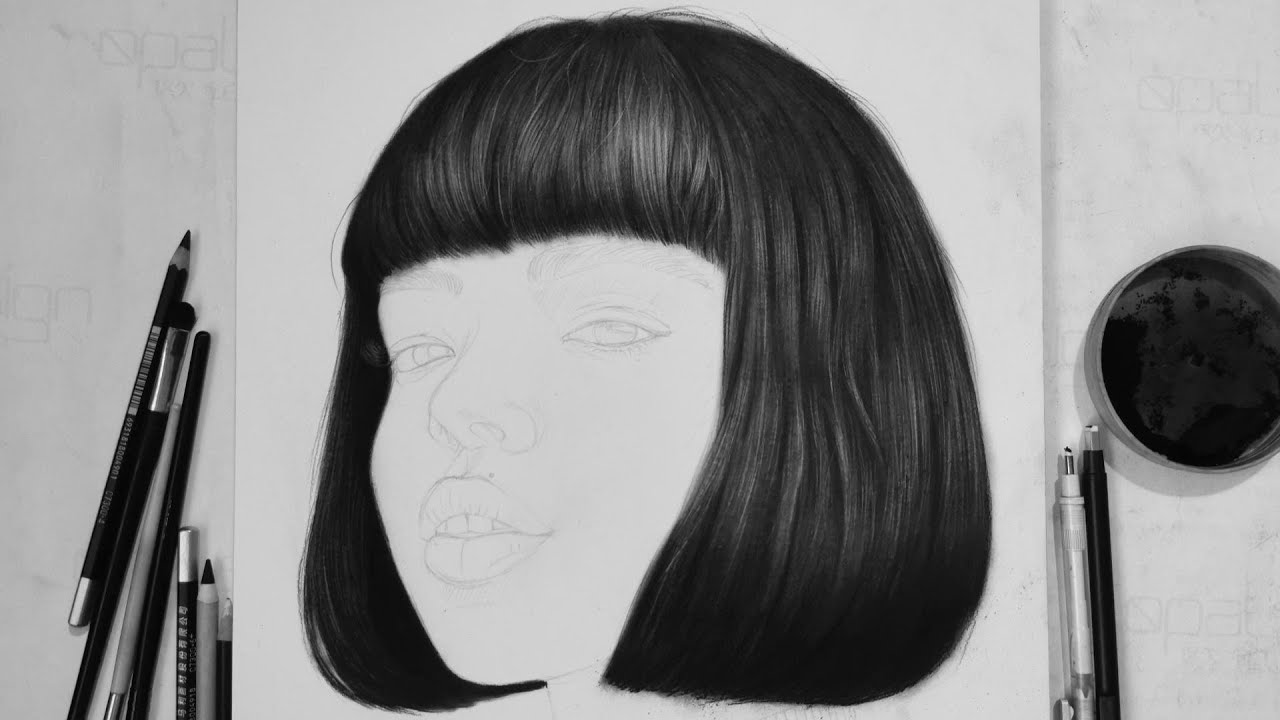 How to Draw and Shade Realistic Hair! Pro Tips for Beginners - YouTube