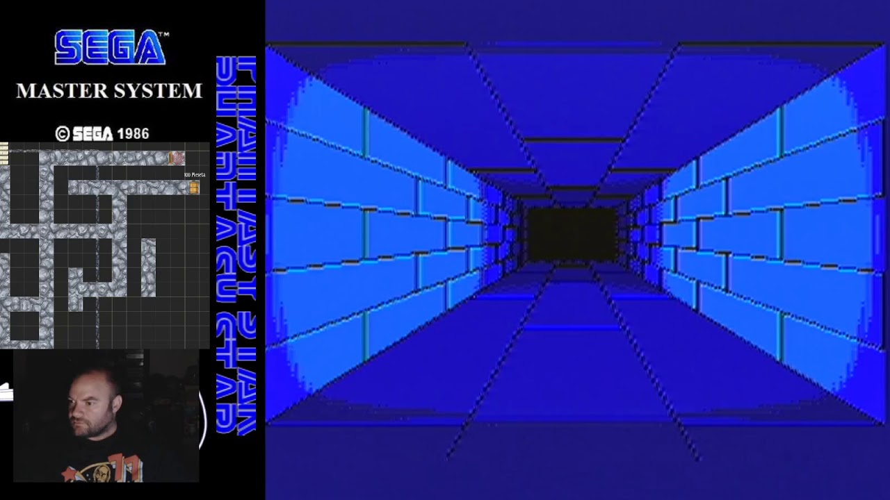 Phantasy Star Pt.9 Sega Master System, First play through. making maps ...