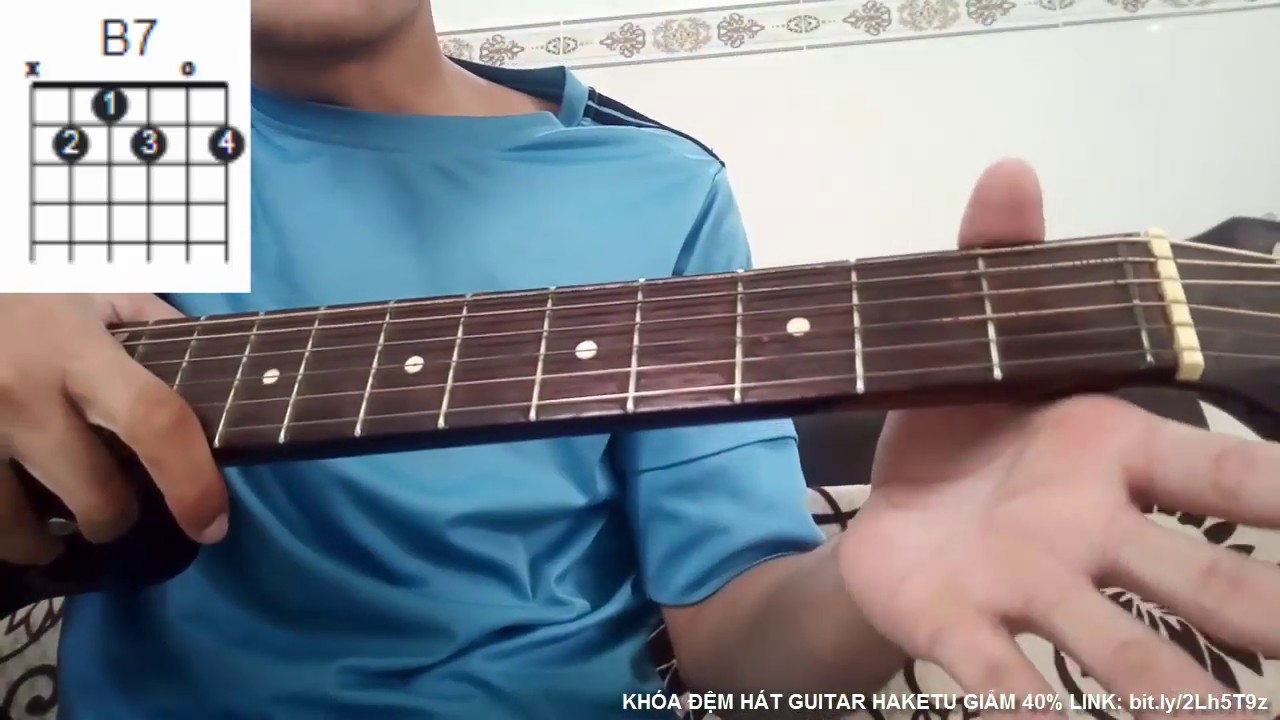Cách Bấm Hợp Âm Si Bảy B7 - YouTube
