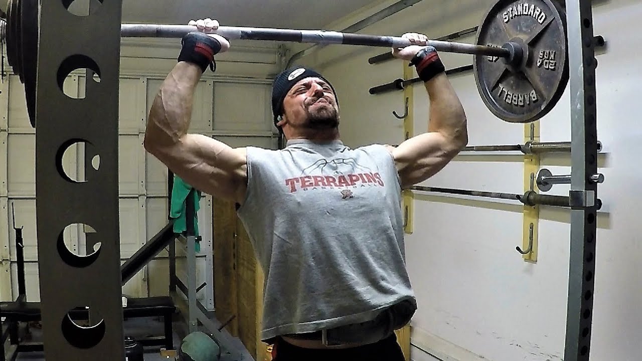 Vlog #74: 170lbs Strict Press Triples | 5x5 Larsen Press | Seal Rows ...