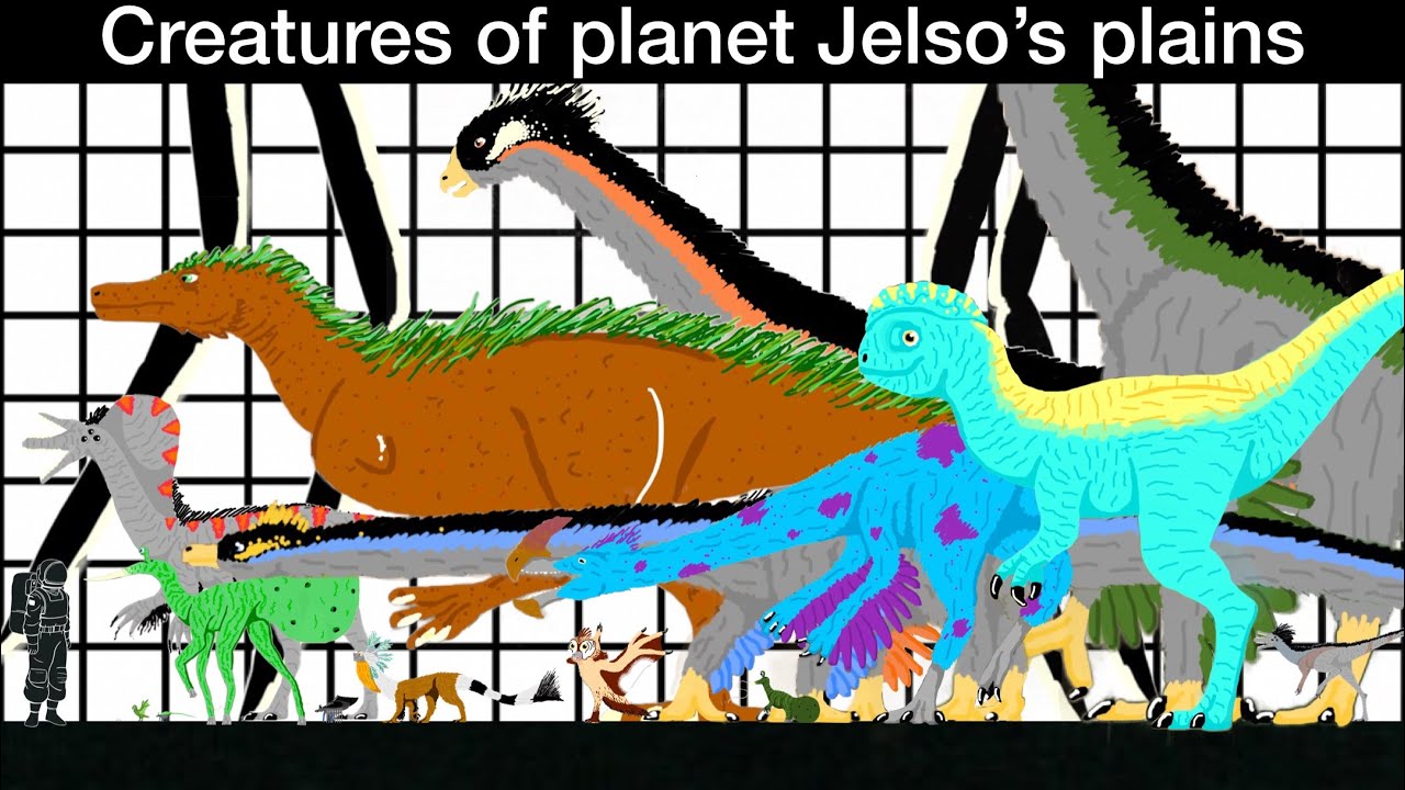 Creatures of planet Jelso’s plains ( size comparison ) - YouTube