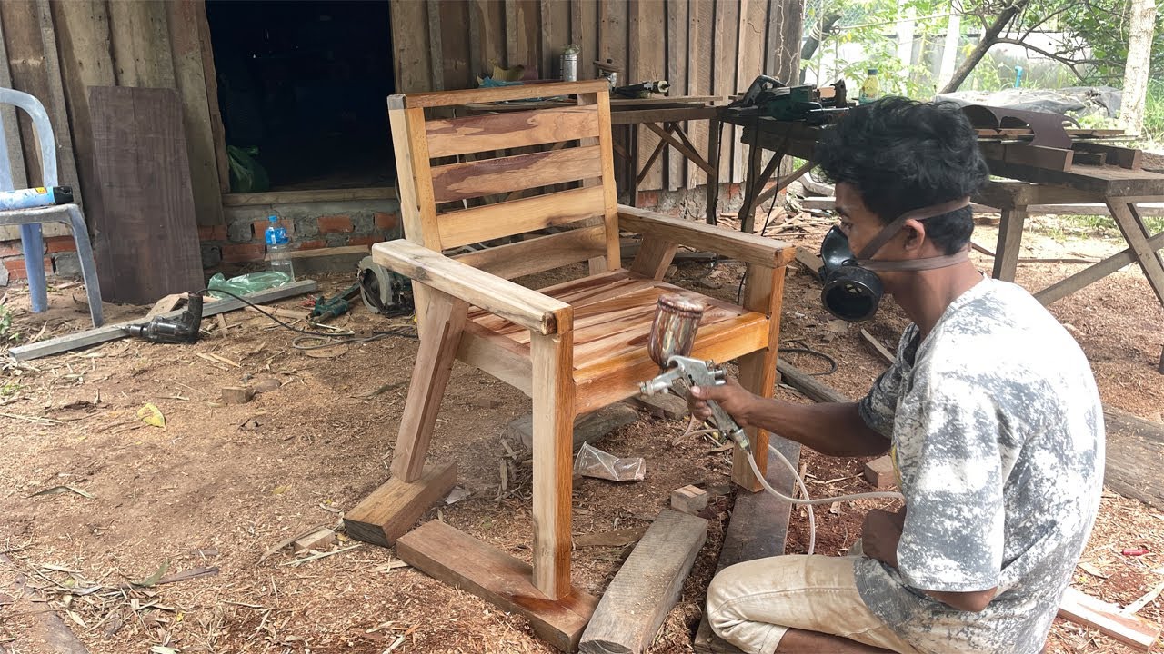 Full Process Of Building A Nice Chair By A Cambodian Carpenter - YouTube