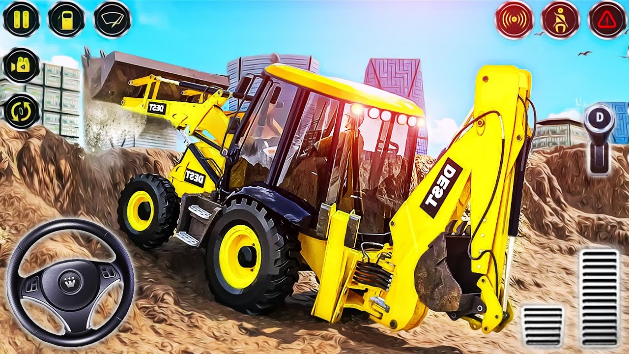 JCB Backhoe Loader Simulator - Railway Bridge JCB Games 3D - Android ...