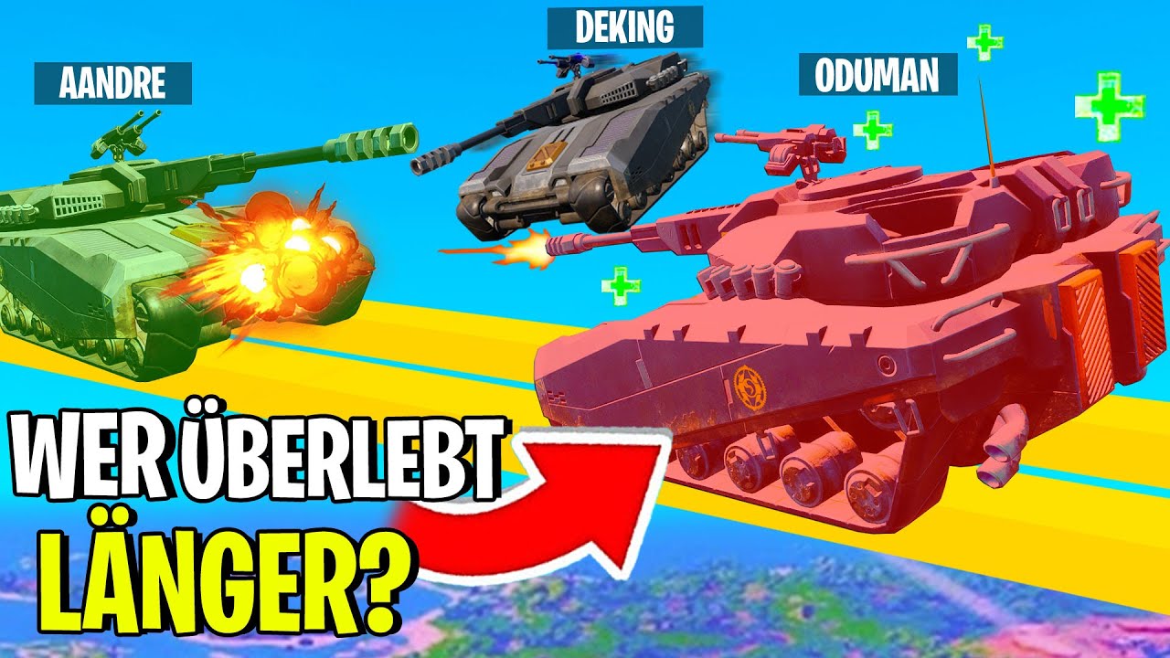 WER ÜBERLEBT LÄNGER im PANZER in Fortnite! - YouTube