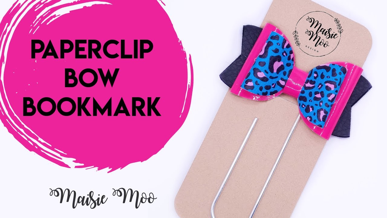 Paperclip Bow Bookmark - Planner Accessory - Paperclip Charm - YouTube