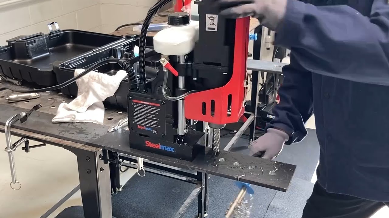 Steelmax - Introduction to the SM-D1 Magnetic Drill - YouTube
