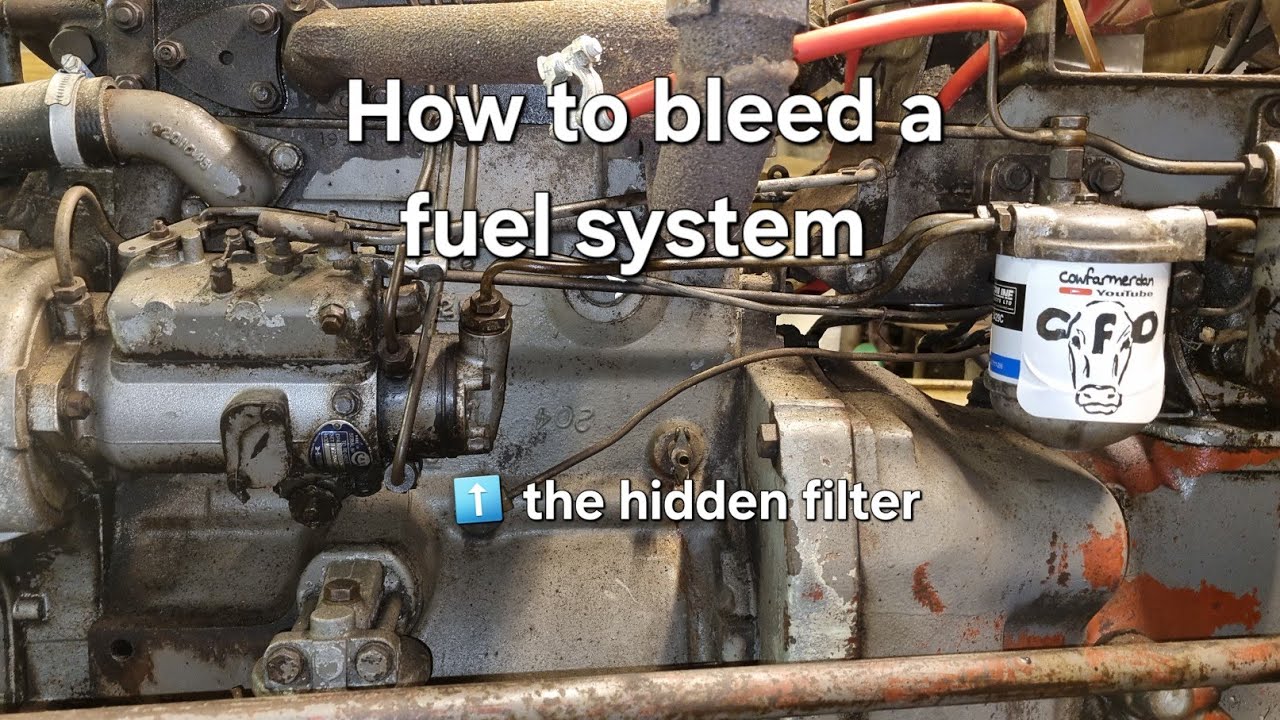 Vintage Thursday Bleeding A Massey Ferguson Fuel System YouTube