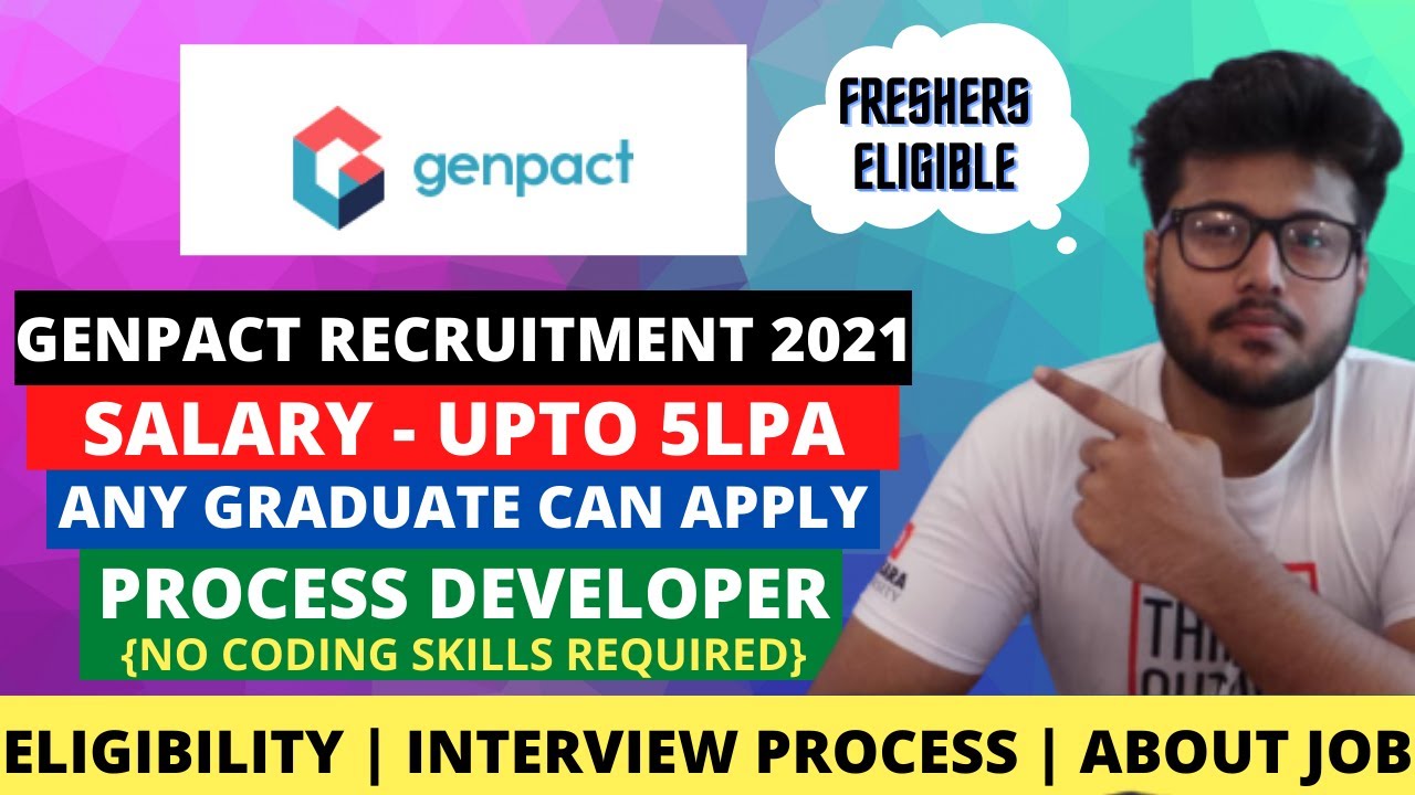 Genpact Recruitment 2021 | Off Campus Hiring For Freshers | Jobs For ...