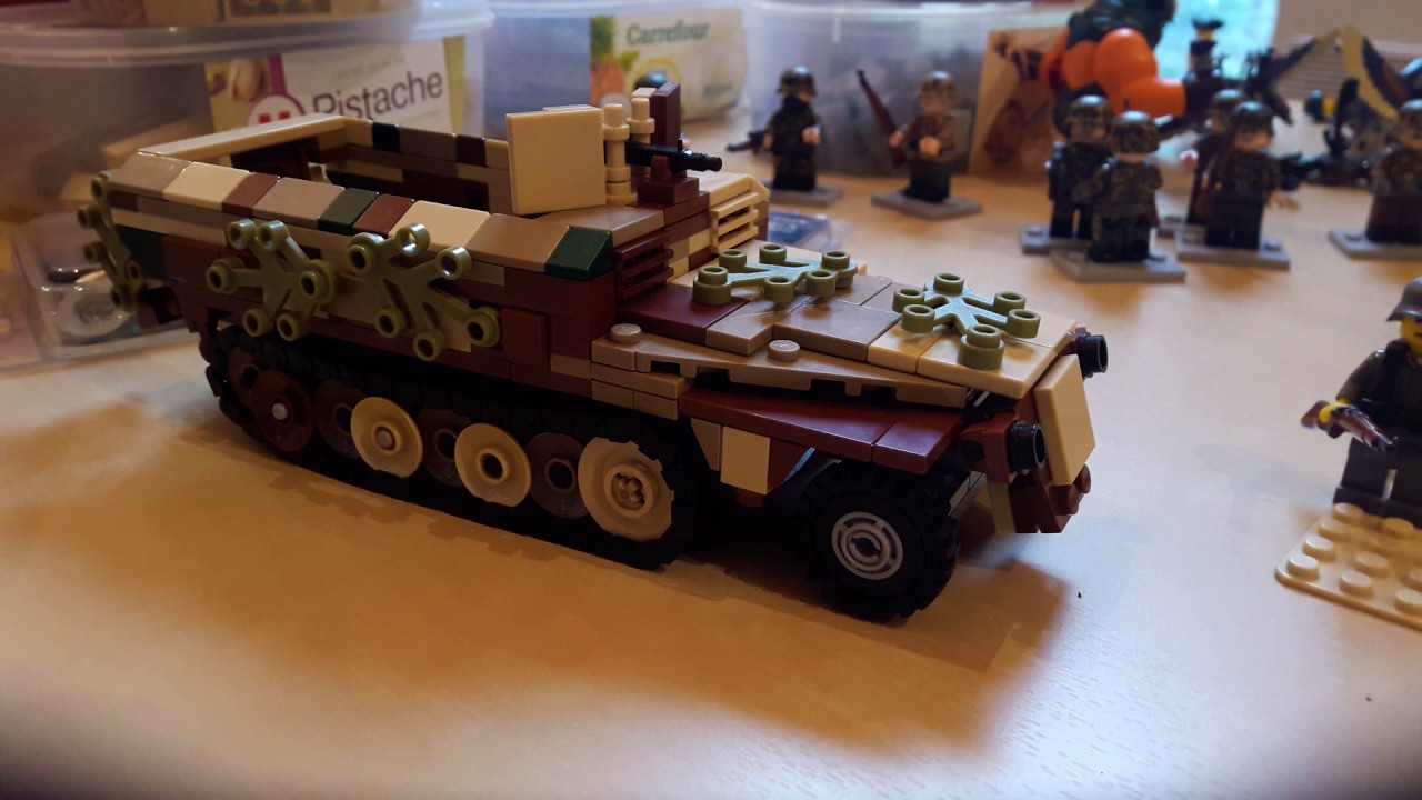 commande lego + brick for kids + halftrack allemand - YouTube