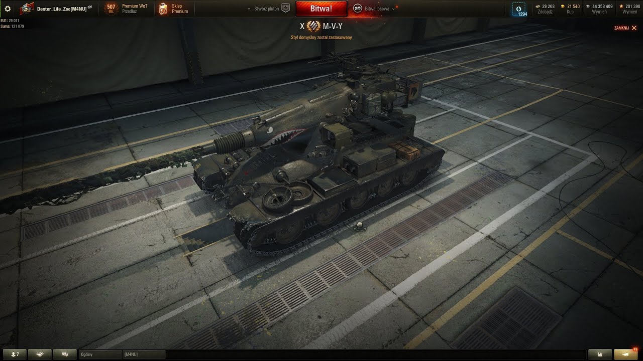 World of Tanks - Styl 3D - M-V-Y - Miecznik - YouTube