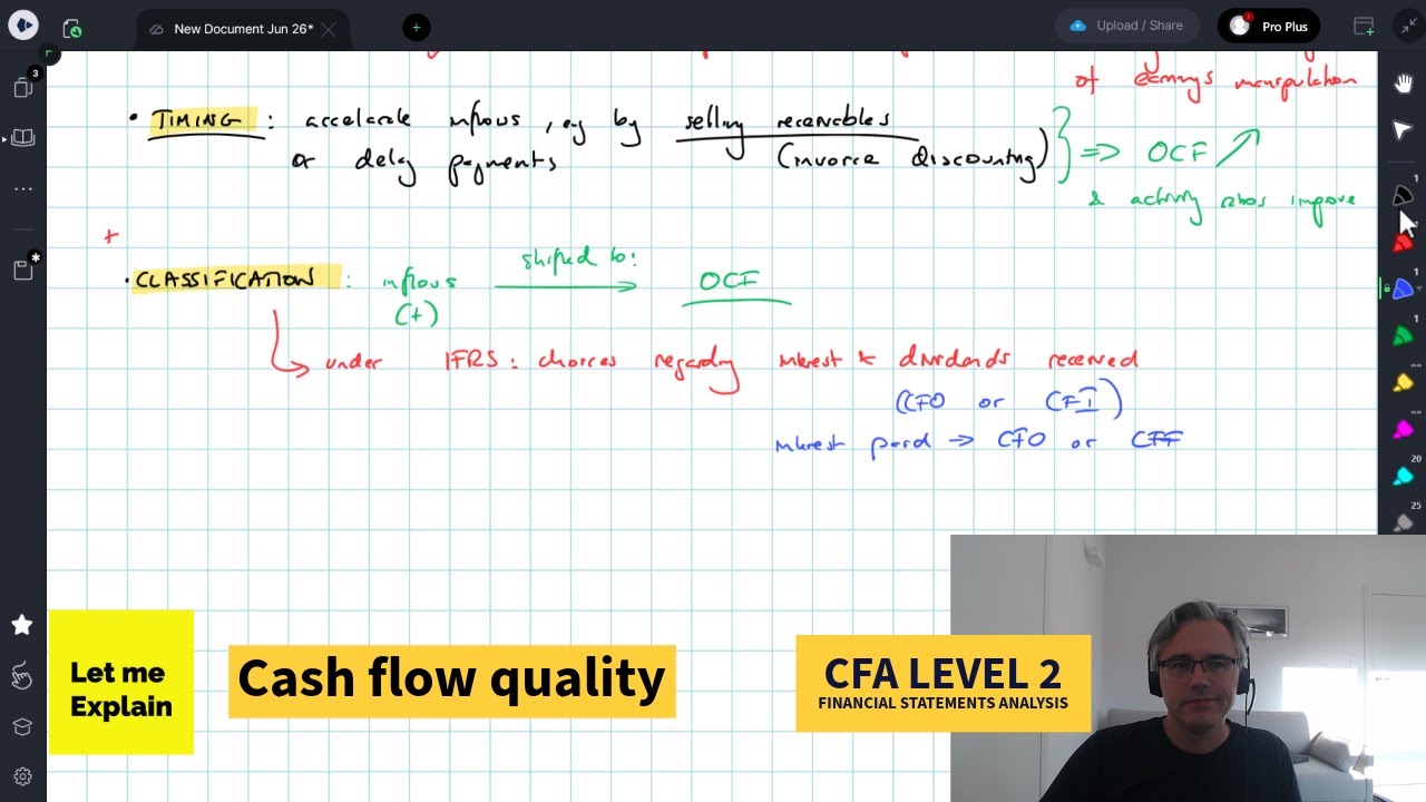Cash flow quality (for the CFA Level 2 exam) - YouTube