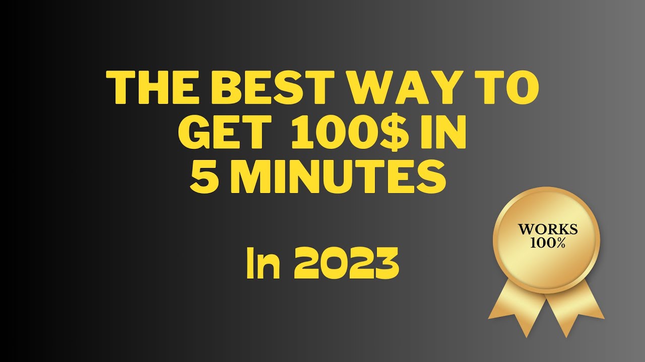 GET FREE MONEY FAST - 100$ IN 5 MINUTES - WORKS 100% - YouTube