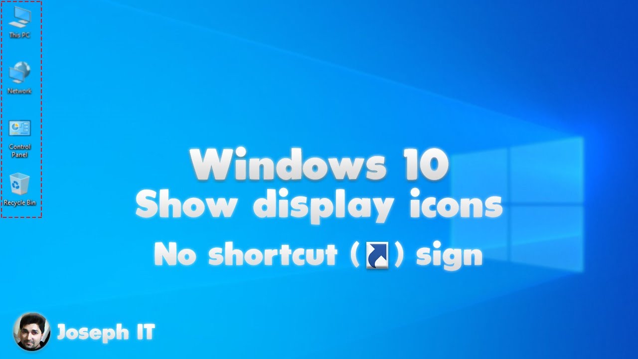 Show icons On Desktop in Windows 10 - YouTube
